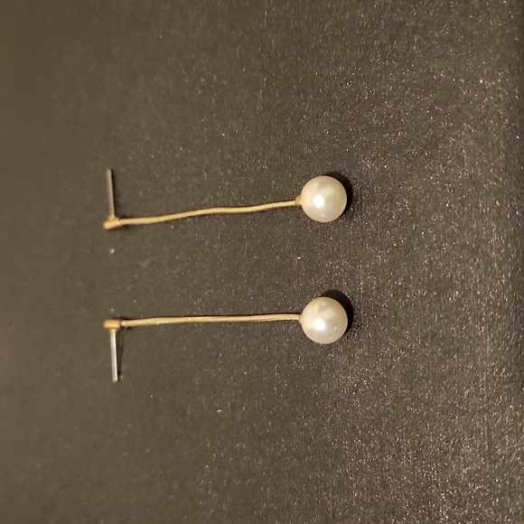 Source Unknown | Jewelry | Single Pearl Drop Earrings | Poshmark